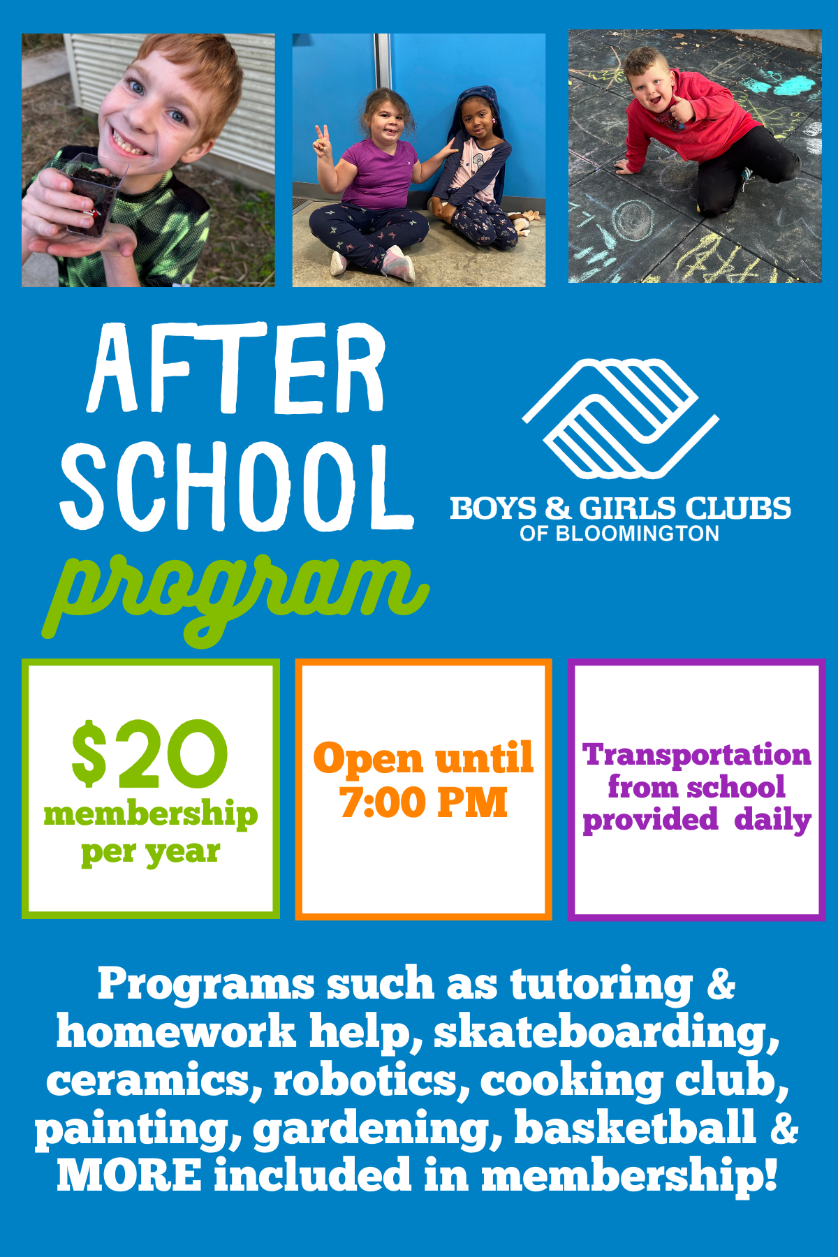 After School Programming – Boys & Girls Clubs of Bloomington